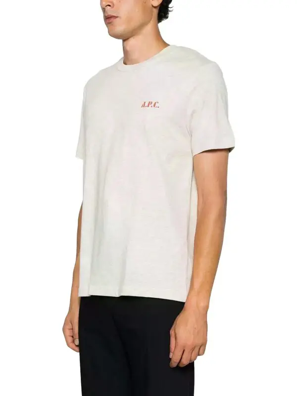 A.p.c. Logo-print T-shirt - Neutrals
