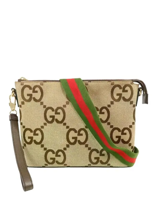 Gucci Jumbo Gg Clutch Bag - Neutrals