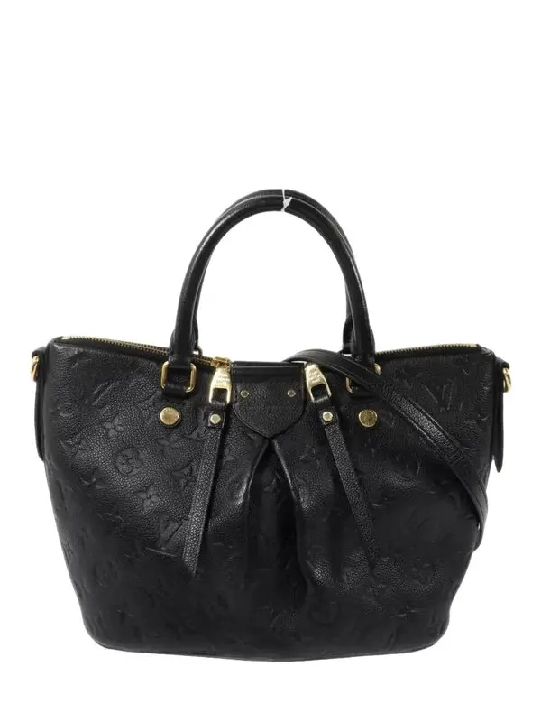 LOUIS VUITTON Pm Mazarine Monogram Empreinte Tote Bag - Black