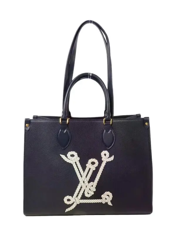 LOUIS VUITTON On The Go Mm Calf Leather Shoulder Bag - Blue