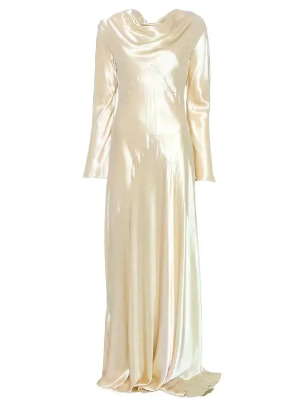 Erika Cavallini Open-back Maxi Dress - Neutrals