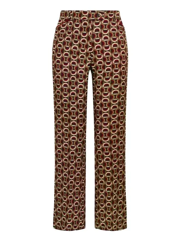 Malìparmi Graphic Orbit Trousers - Brown
