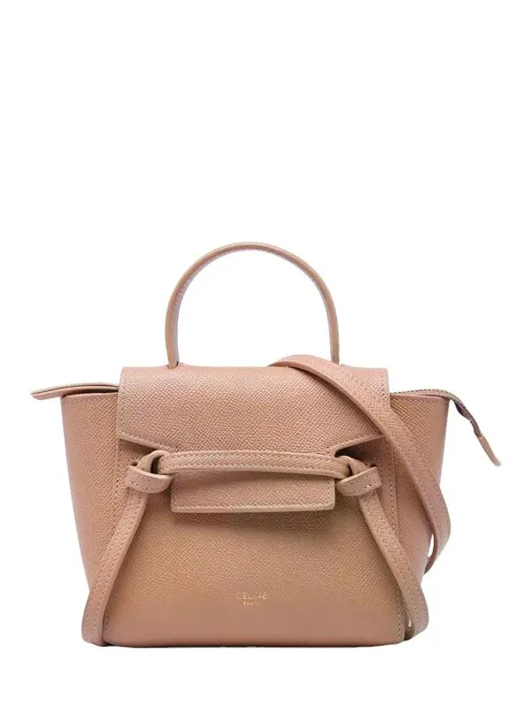 Celine 2020 Pico Grained Calfskin Belt Bag Satchel - Brown