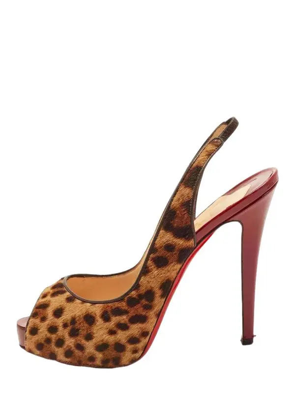 CHRISTIAN LOUBOUTIN Very Prive Leopard-print Pumps - Brown
