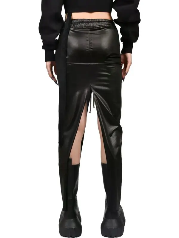 Rick Owens Pillar Slit Midi Skirt - Black
