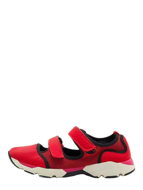 Marni Touch-strap Mesh Sneakers - Red