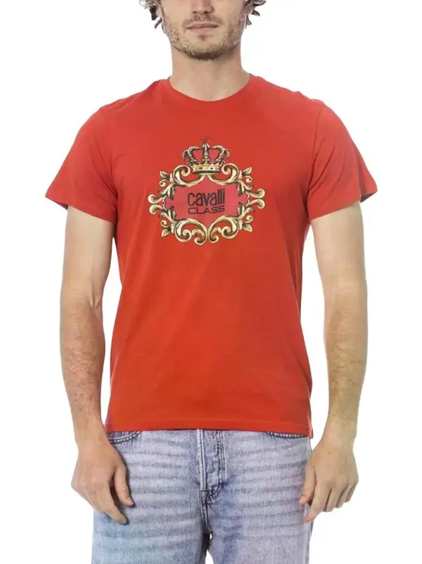 Roberto Cavalli Logo-print T-shirt - Red
