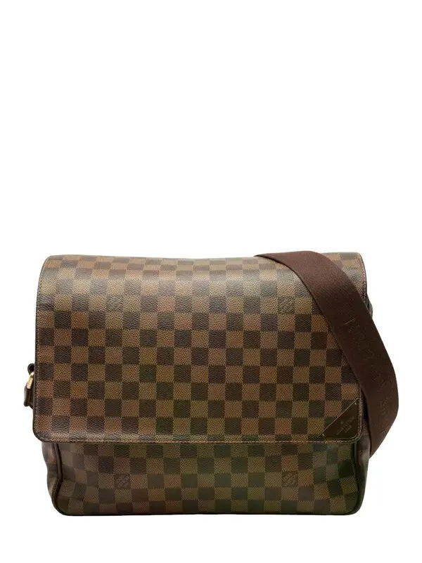 LOUIS VUITTON 2012 Damier Ebene Shelton Mm Crossbody Bag - Brown