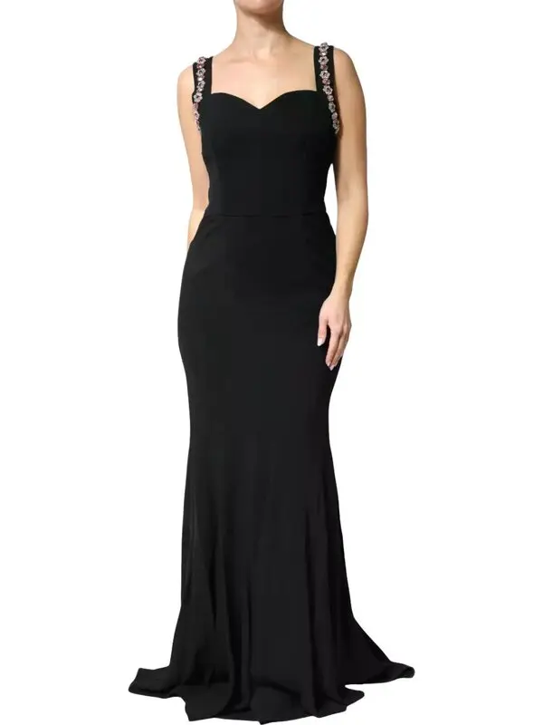 Dolce & Gabbana Crystal-embellished Bodycon Gown - Black