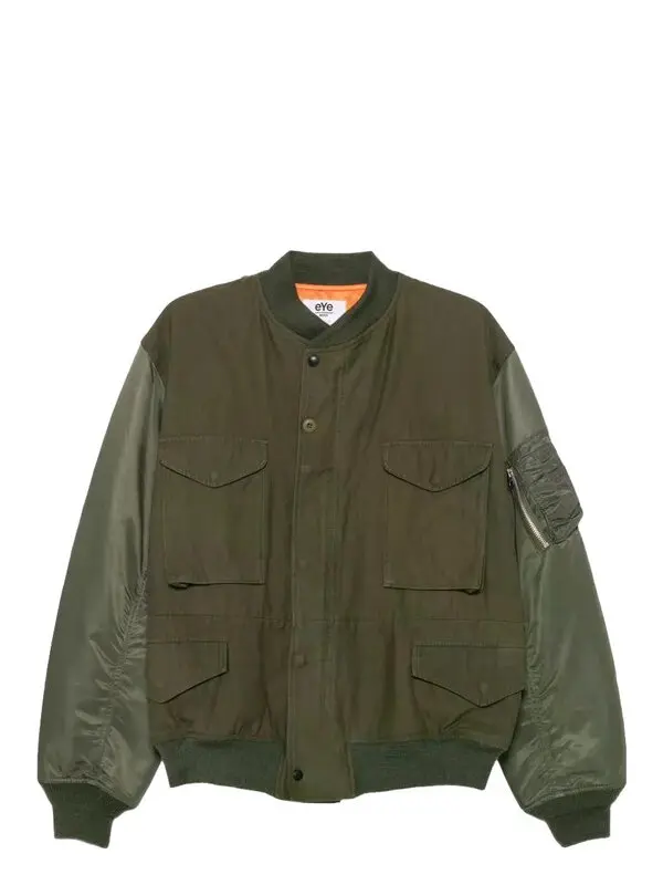 Junya Watanabe Panelled Utility Bomber Jacket - Green