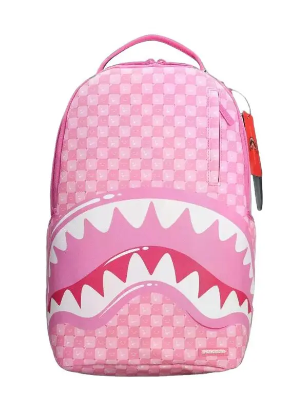 SPRAYGROUND Check-faces Print Backpack - Pink