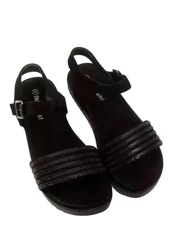 PÉCHÉ ORIGINEL Rhinestone-embellished Sandals - Black
