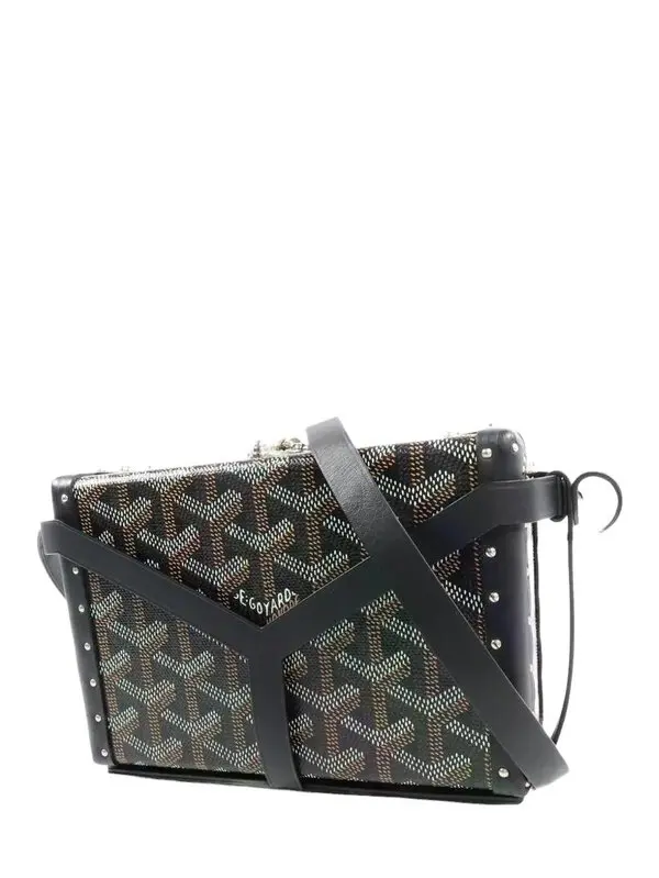 Goyard Goyardine Minaudiere Trunk Shoulder Bag - Black