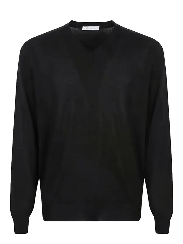 CRUCIANI V-neck Sweater - Black