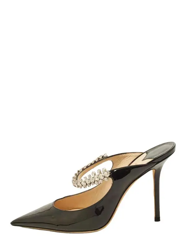 JIMMY CHOO Bing Crystal-embellished Mules - Black