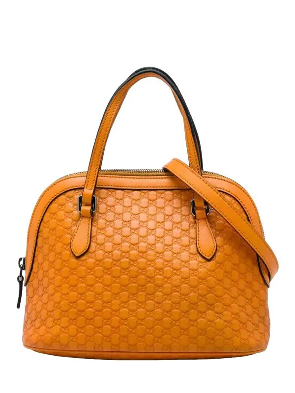 Gucci 2016-2026 Mini Microguccissima Dome Satchel - Orange