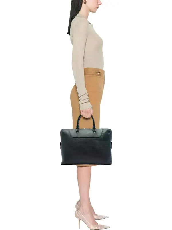 LOUIS VUITTON 2016 Epi Porte Documents Jour Business Bag - Black