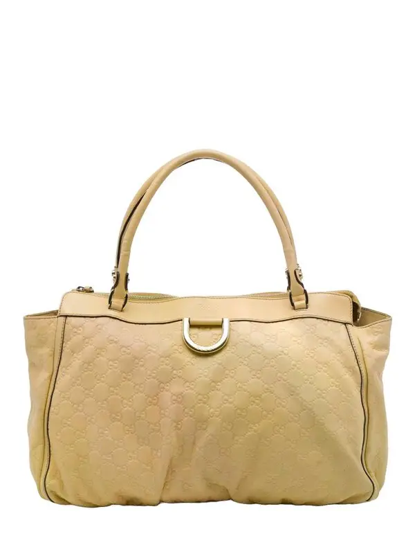 Gucci 2016-2026 Guccissima Abbey D Ring Tote Bag - Yellow