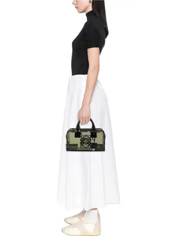 Loewe 2008 Special Edition Vinyl Amazona 28 Handbag - Black