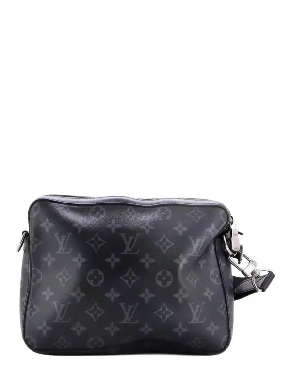 LOUIS VUITTON Trio Messenger Bag Reverse Monogram Eclipse Canvas Crossbody Bag - Black
