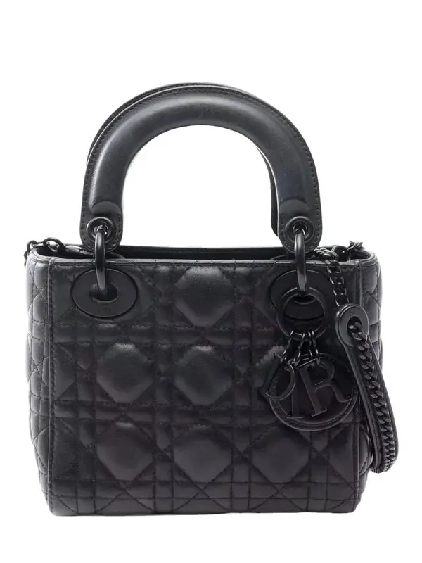 Dior 2010s Lady Cannage Mini Bag - Black