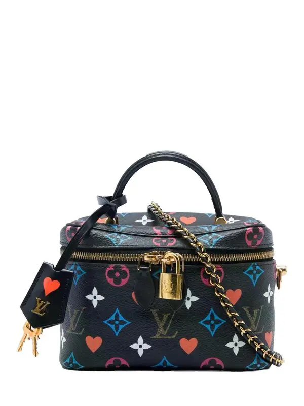 LOUIS VUITTON 2020 Monogram Game On Case Pm Vanity Bag - Black