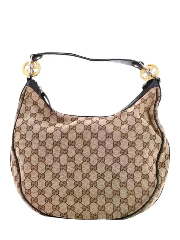 Gucci Twins Gg Canvas Medium Hobo Bag - Brown
