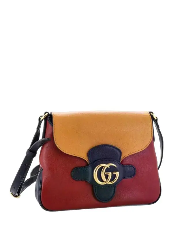 Gucci Dahlia Messenger Bag Leather Small Crossbody Bag - Red
