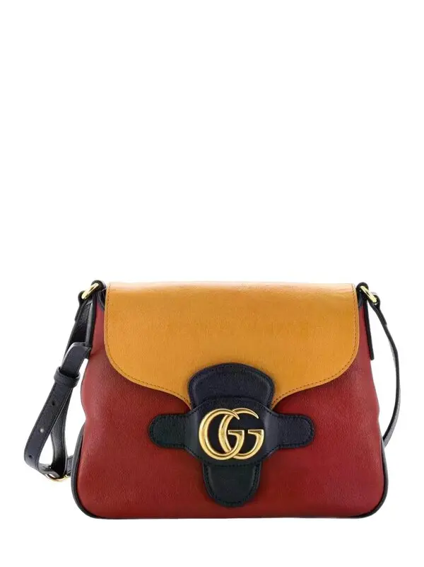 Gucci Dahlia Messenger Bag Leather Small Crossbody Bag - Red