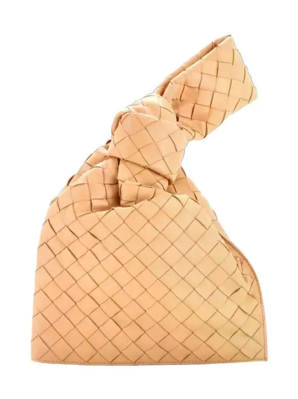 Bottega Veneta Bv Twist Bag Intrecciato Nappa Mini Clutch Bag - Neutrals