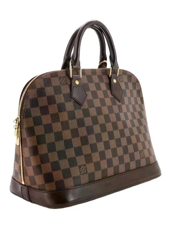 LOUIS VUITTON Alma Handbag Damier Pm Satchel - Brown