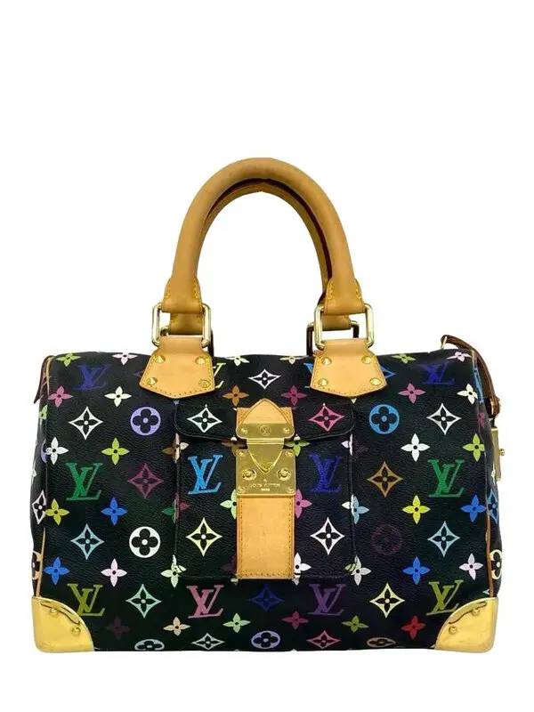 LOUIS VUITTON 2005 Monogram Multicolore Speedy 30 Boston Bag - Black
