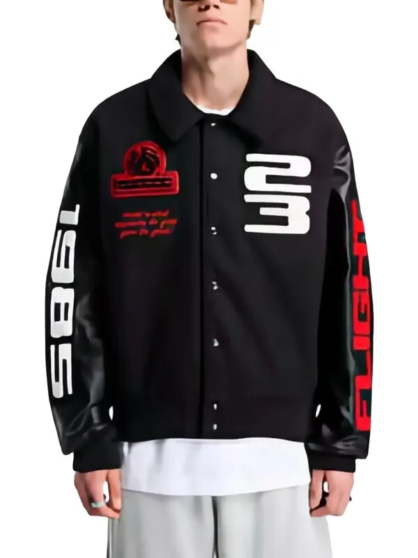 JORDAN Flight Varsity Jacket - Black