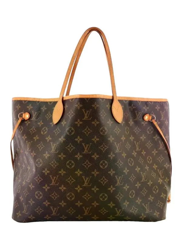 LOUIS VUITTON Neverfull Nm Monogram Canvas Gm Tote Bag - Brown