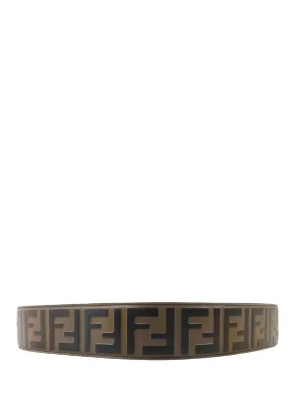 Fendi Strap You Ff Embossed Shoulder Strap - Brown