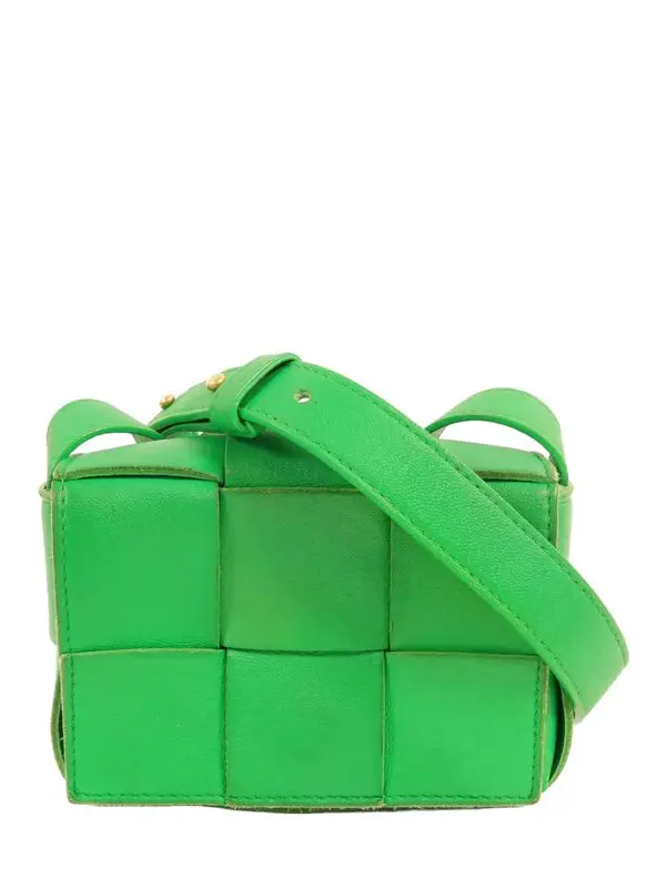 Bottega Veneta Mini Cassette Shoulder Bag - Green