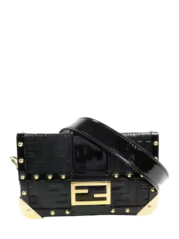 Fendi Baguette Trunk Shoulder Bag - Black