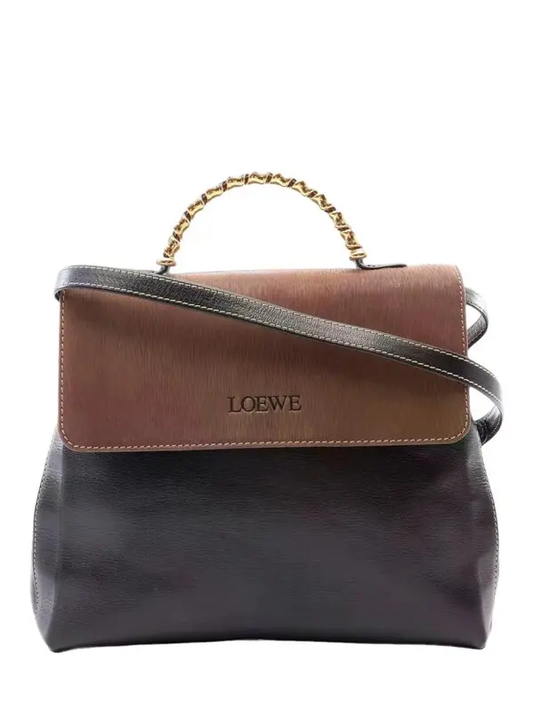 Loewe 2000s Velasquez Twist Tote Bag - Black