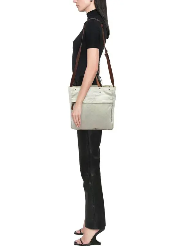 Gucci 2000-2015 Gg Canvas Satchel - White