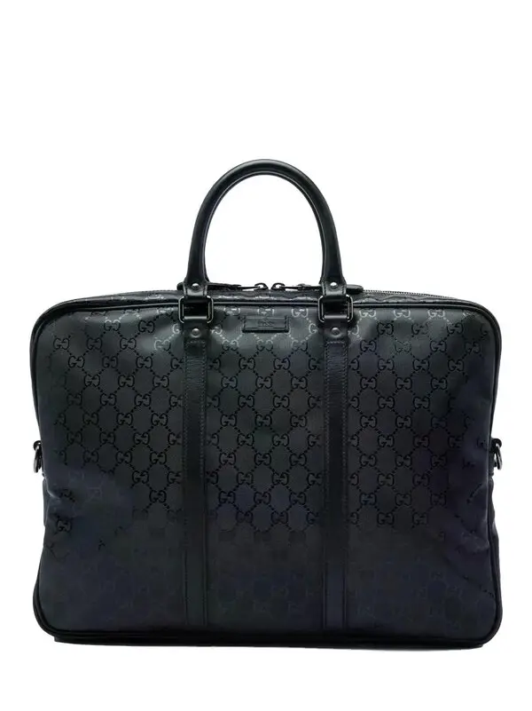 Gucci 2016-2026 Gg Imprime Business Bag - Black