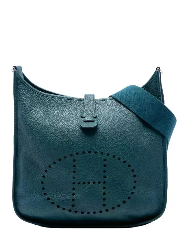 Hermès 2014-2026 Clemence Evelyne Iii 29 Crossbody Bag - Blue