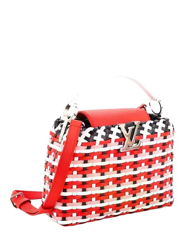LOUIS VUITTON Capucines Guinguette Bag Braided Leather Bb Shoulder Bag - Multicolour