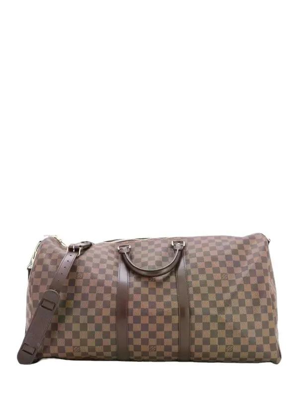 LOUIS VUITTON Keepall Bandouliere Bag Damier 55 Travel Bag - Brown
