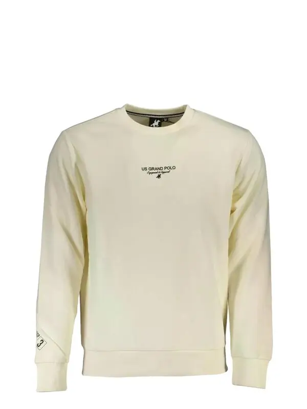 U.S. Grand Logo-embroidered Crew-neck Sweatshirt - White