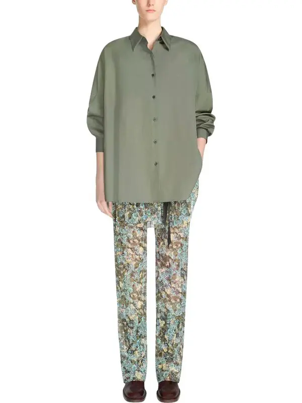 Dries Van Noten Cotton Cocoon Shirt - Green