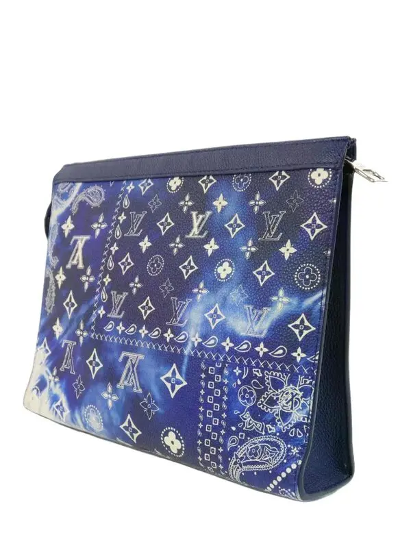 LOUIS VUITTON Mm Bandana Clutch Bag - Blue