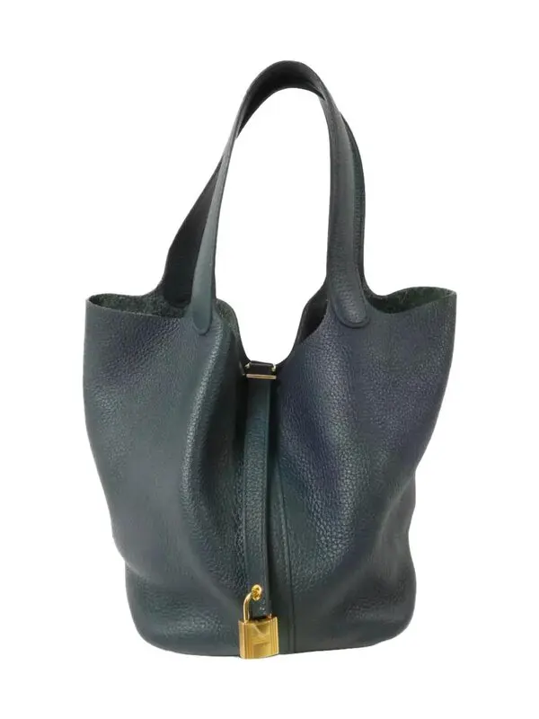 Hermès 2020 Mm Picotin Clemence Tote Bag - Blue