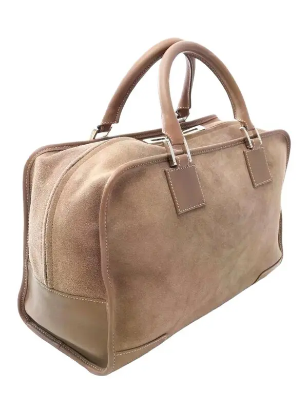 Loewe 2010s 36 Amazona Suede Tote Bag - Brown