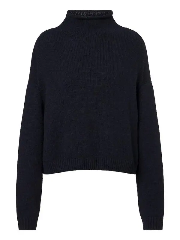 Khaite Marke Cashmere Turtleneck Sweater - Blue