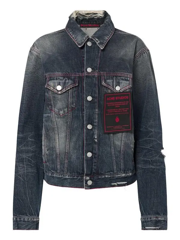 Acne Studios Re-edition Faded Denim Jacket - Blue